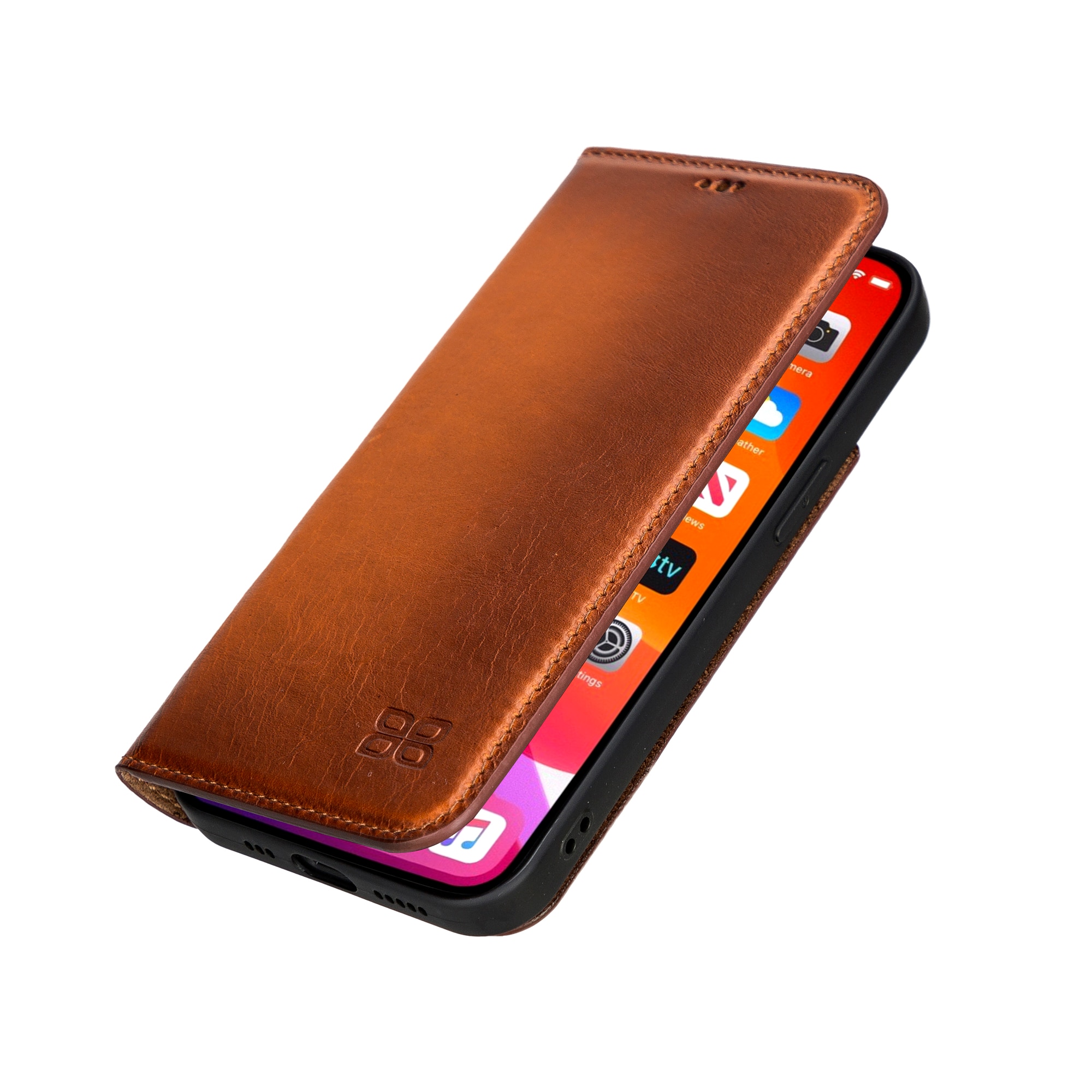 Husa slim pentru iPhone 14 Pro, Bouletta Brooks, din piele naturala ...