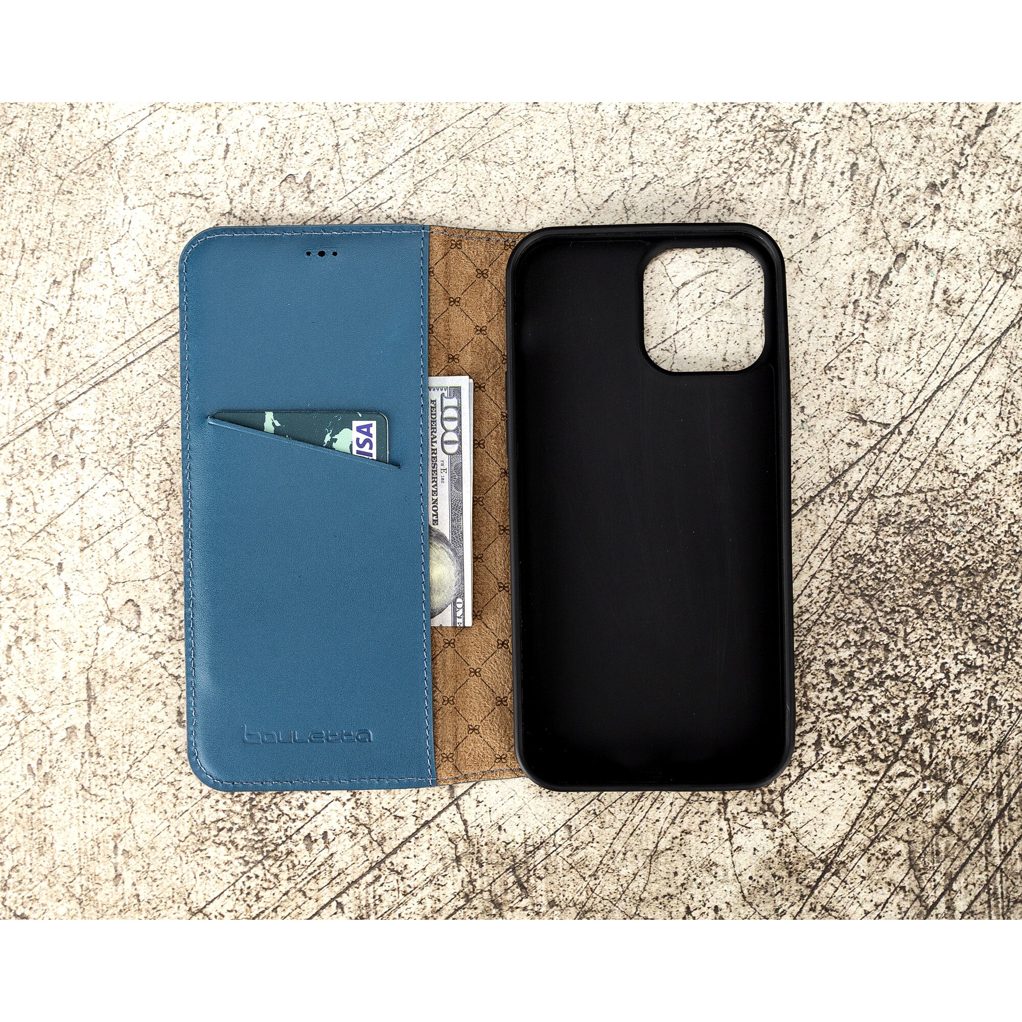 Husa slim pentru iPhone 13 Pro, Bouletta Brooks, din piele naturala ...