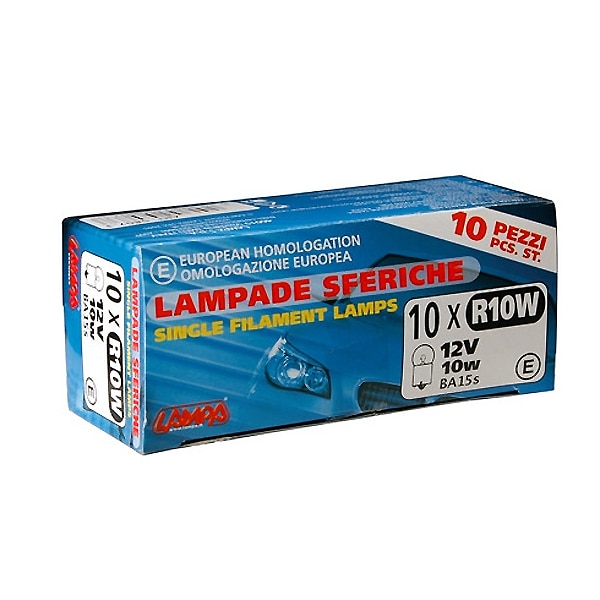 Комплект 10 автомобилни крушки Лампа за габаритни светлини, 12V, R10W ...