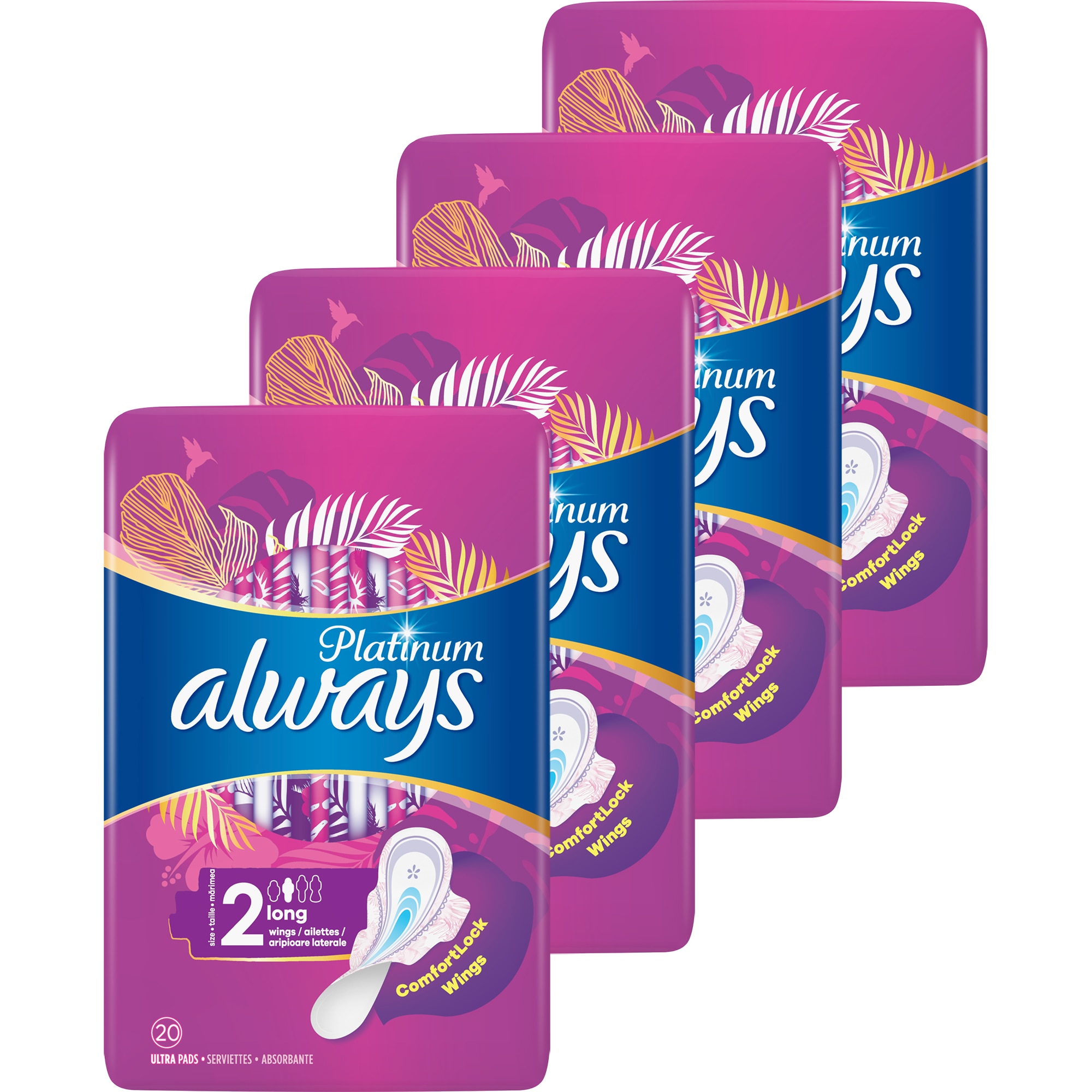 Always Platinum Super (2-es méret) Szárnyas Egészségügyi Betét, 80 db ...