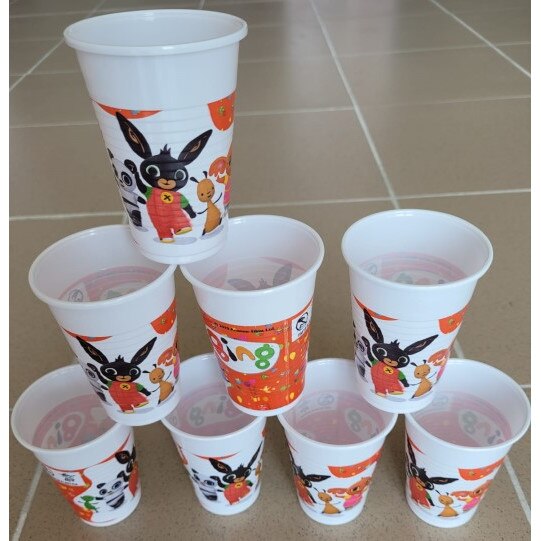 Set 8 pahare plastic Bing 200 ml - eMAG.ro