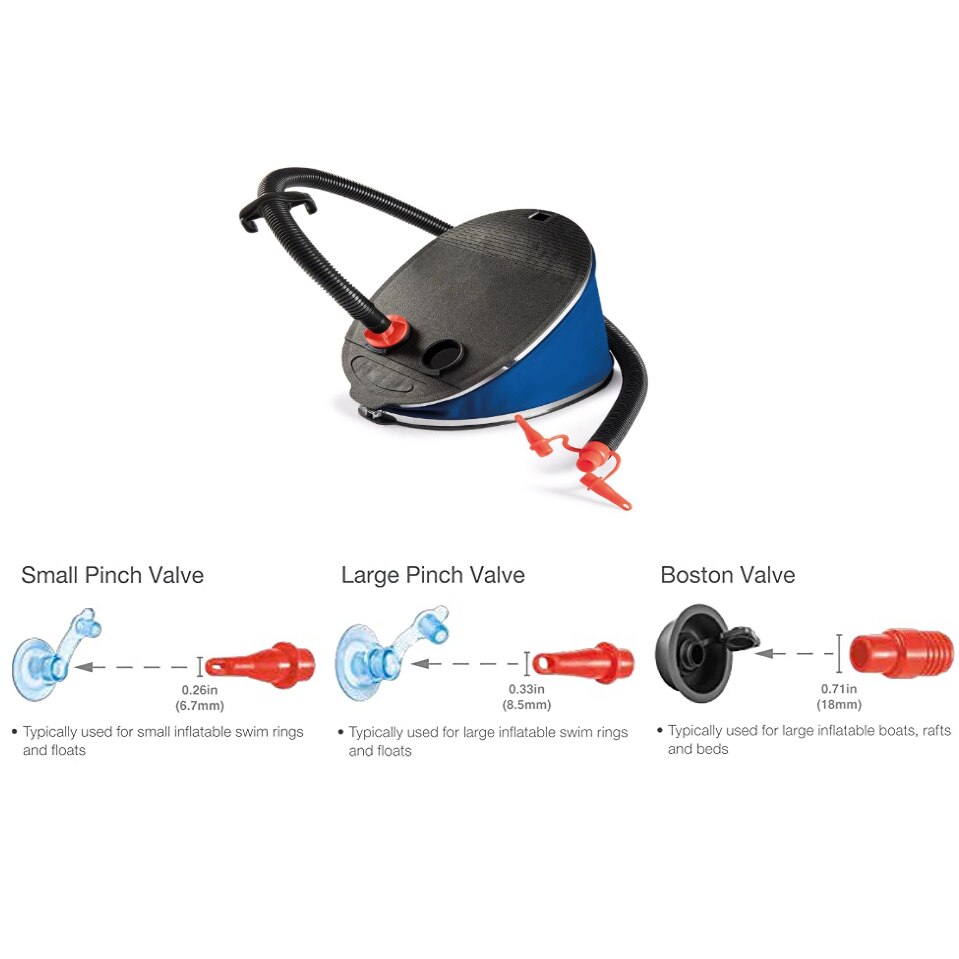 Pompa de Picior pentru Umflat Articole Gonflabile, Furtun Flexibil cu ...