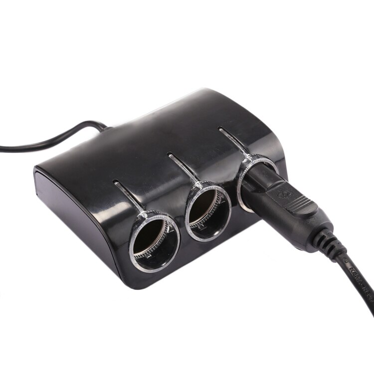 Multiplicator priza bricheta auto cu 3 iesiri 120W,12V-24V, negru - eMAG.ro