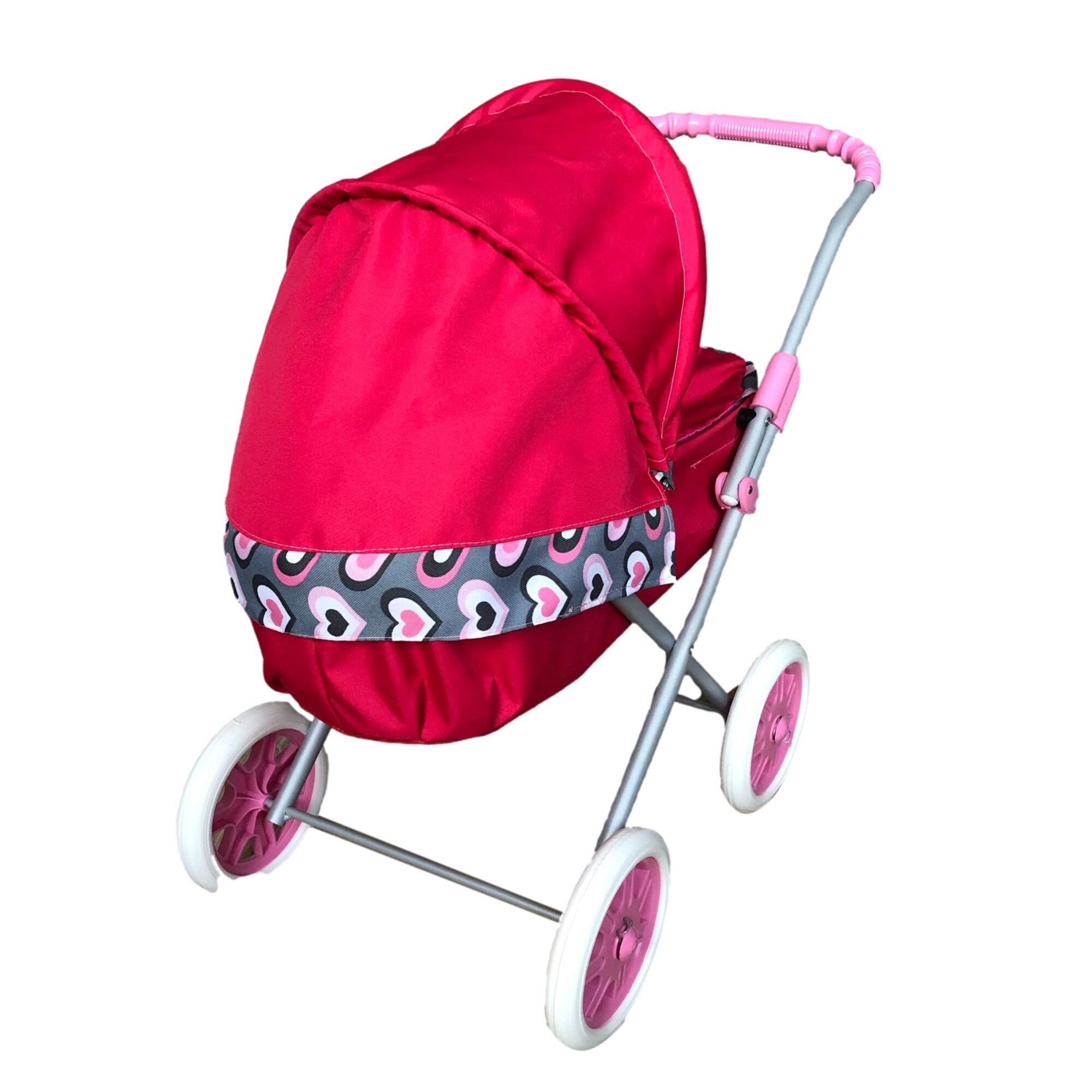Carucior papusi, landou, pliabil, roz - eMAG.ro
