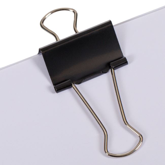 Set 34 Clipsuri / Cleme pentru documente metalice negre, diferite ...