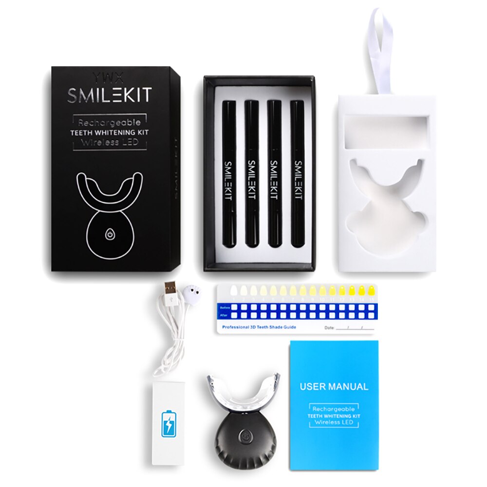Kit albire dinti, YHJ, Lumina LED, Negru - eMAG.ro