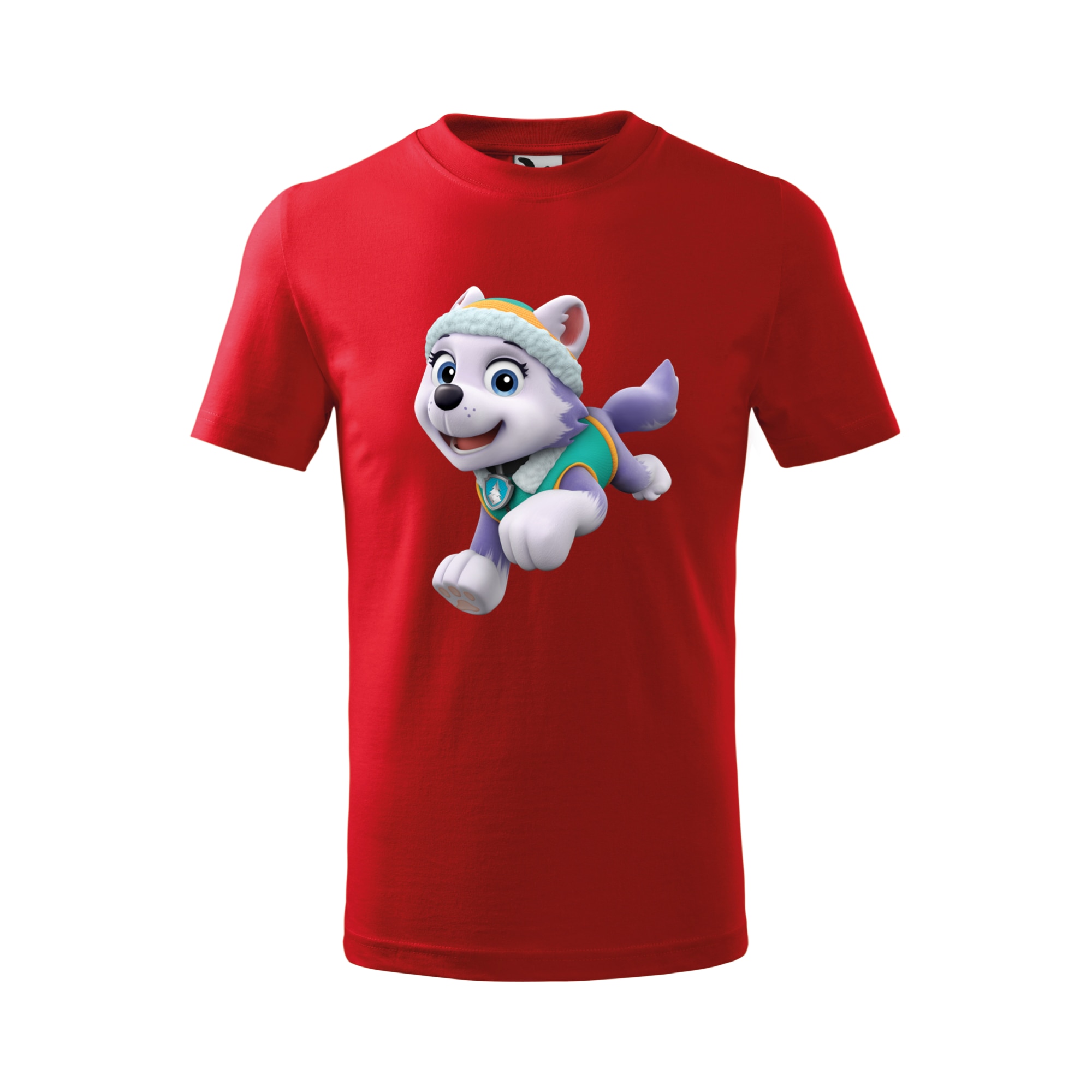 Персонализирана тениска "Патрул на кученцата - Еверест 1", червена ...