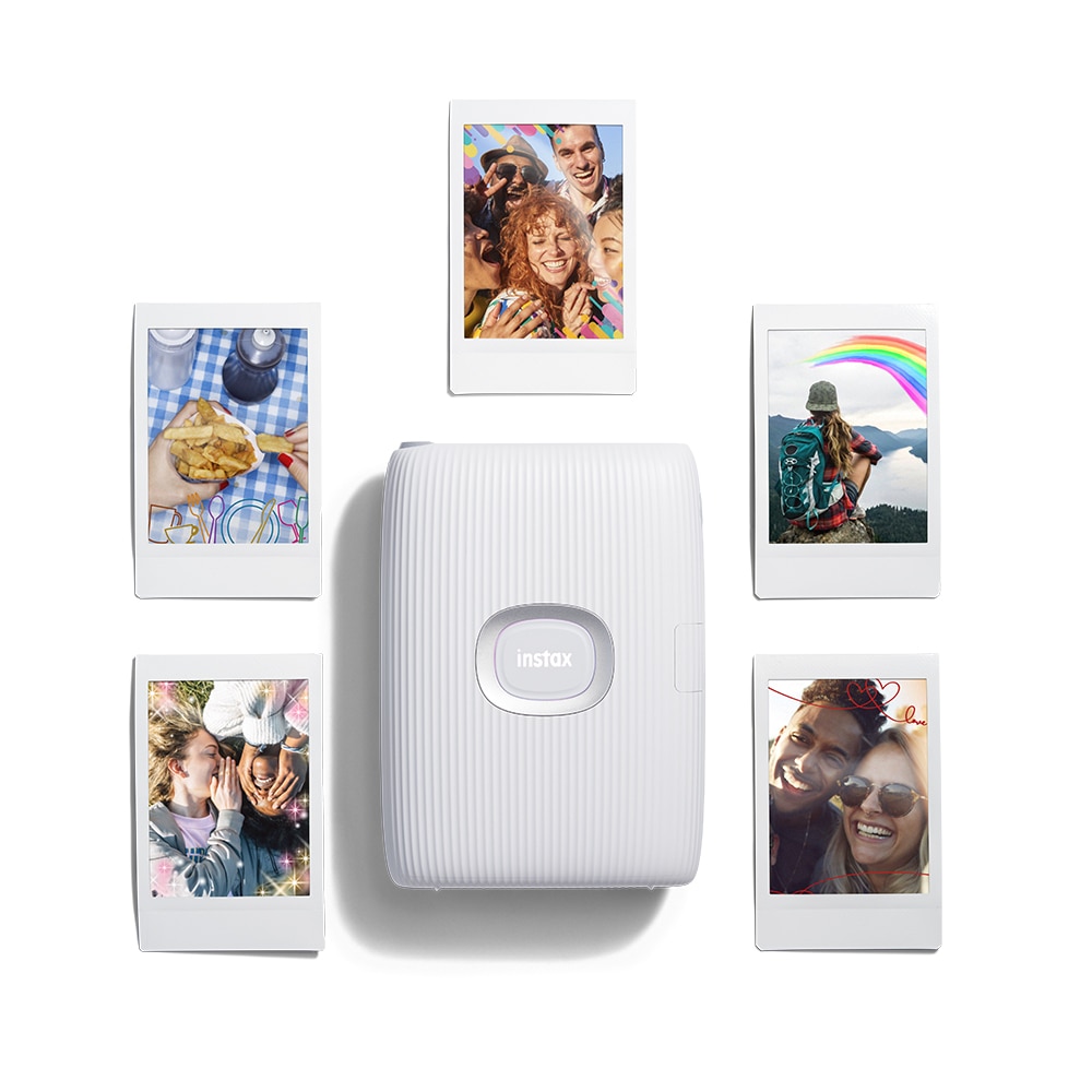 Мигновен принтер Fujifilm Instax mini Link 2, бял - eMAG.bg