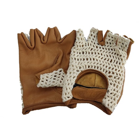 Manusi de protectie pentru soferi, Lampa, Piele naturala, Maro, L - eMAG.ro