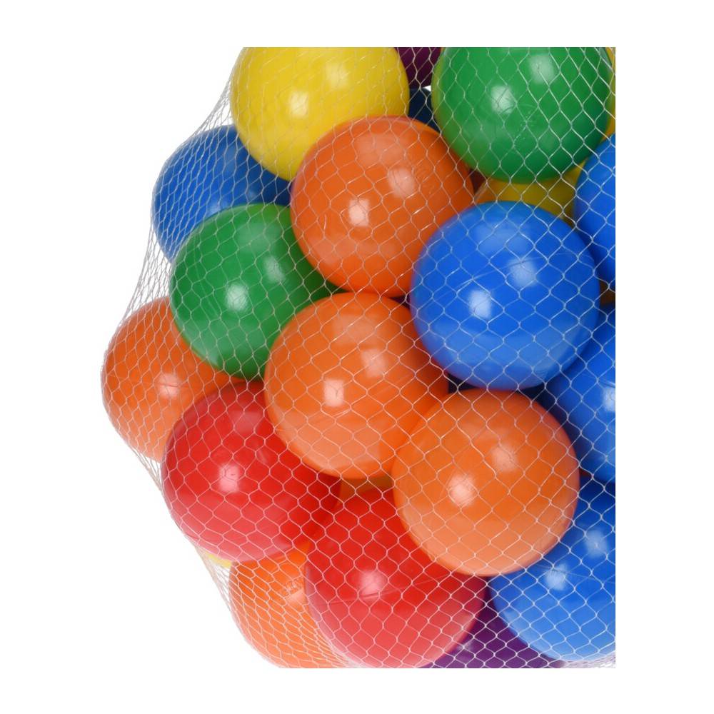 Set 50 bile pentru copii, 6 cm, Plastic, Multicolor - eMAG.ro