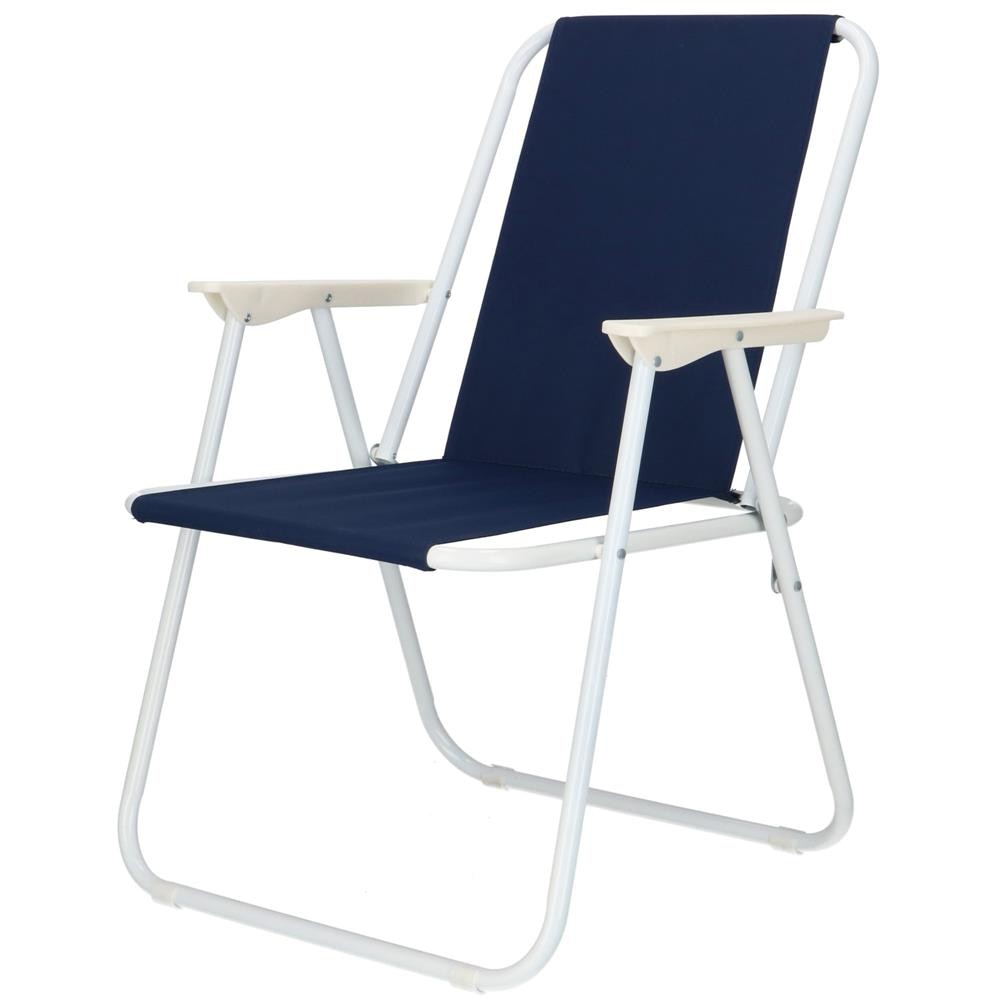 Scaun de plaja Sersimo GC049, pliabil, 100kg, 52x74cm, bleumarin - eMAG.ro