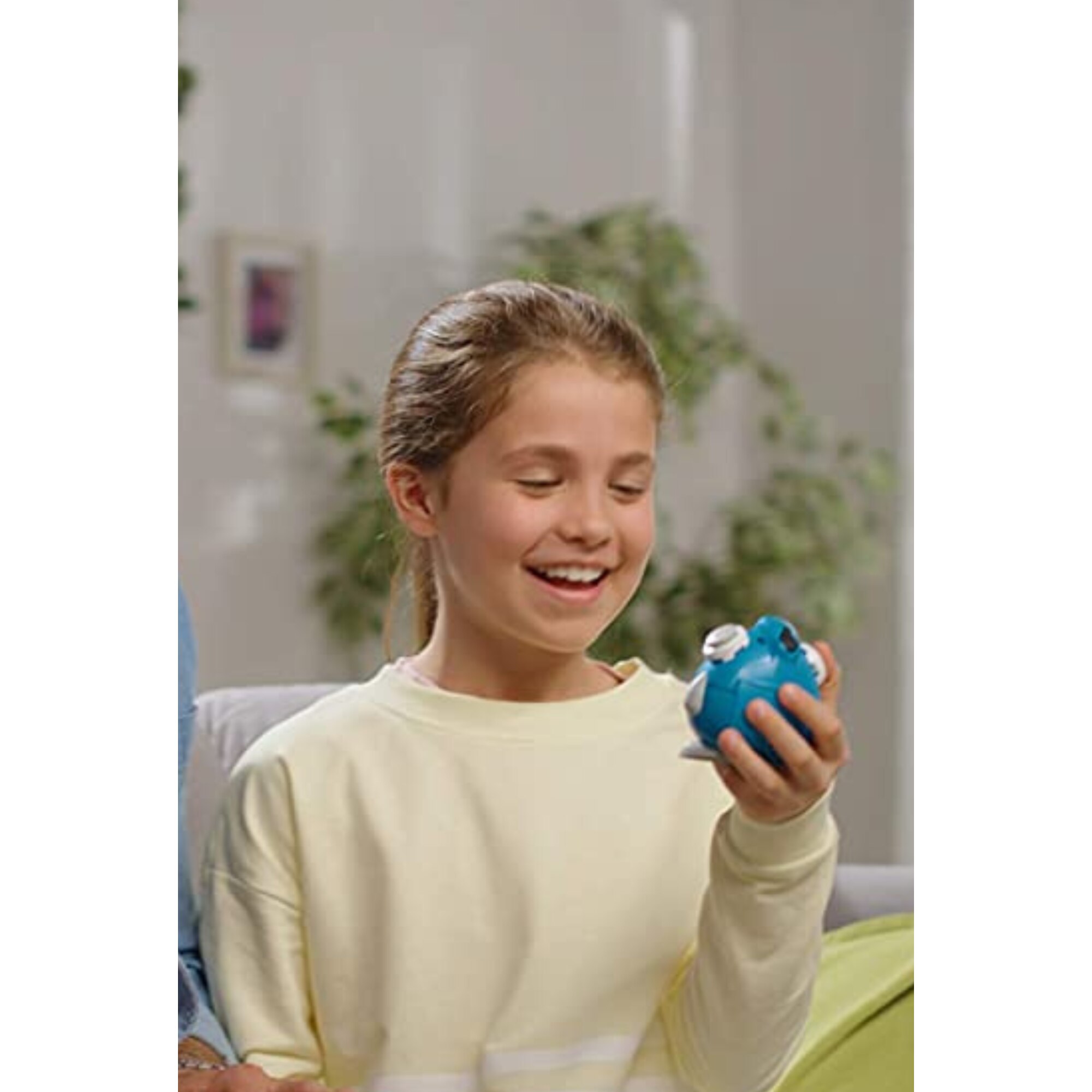 Интерактивен робот Silverlit, Quizzie, 3 игри, пръска вода, син, 12 x ...