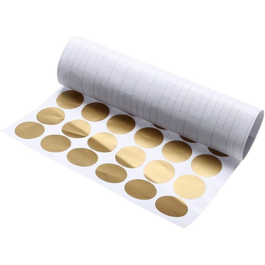 Set de buline autoadezive Slivercolor, 216 piese, vinil, auriu, 3 cm ...