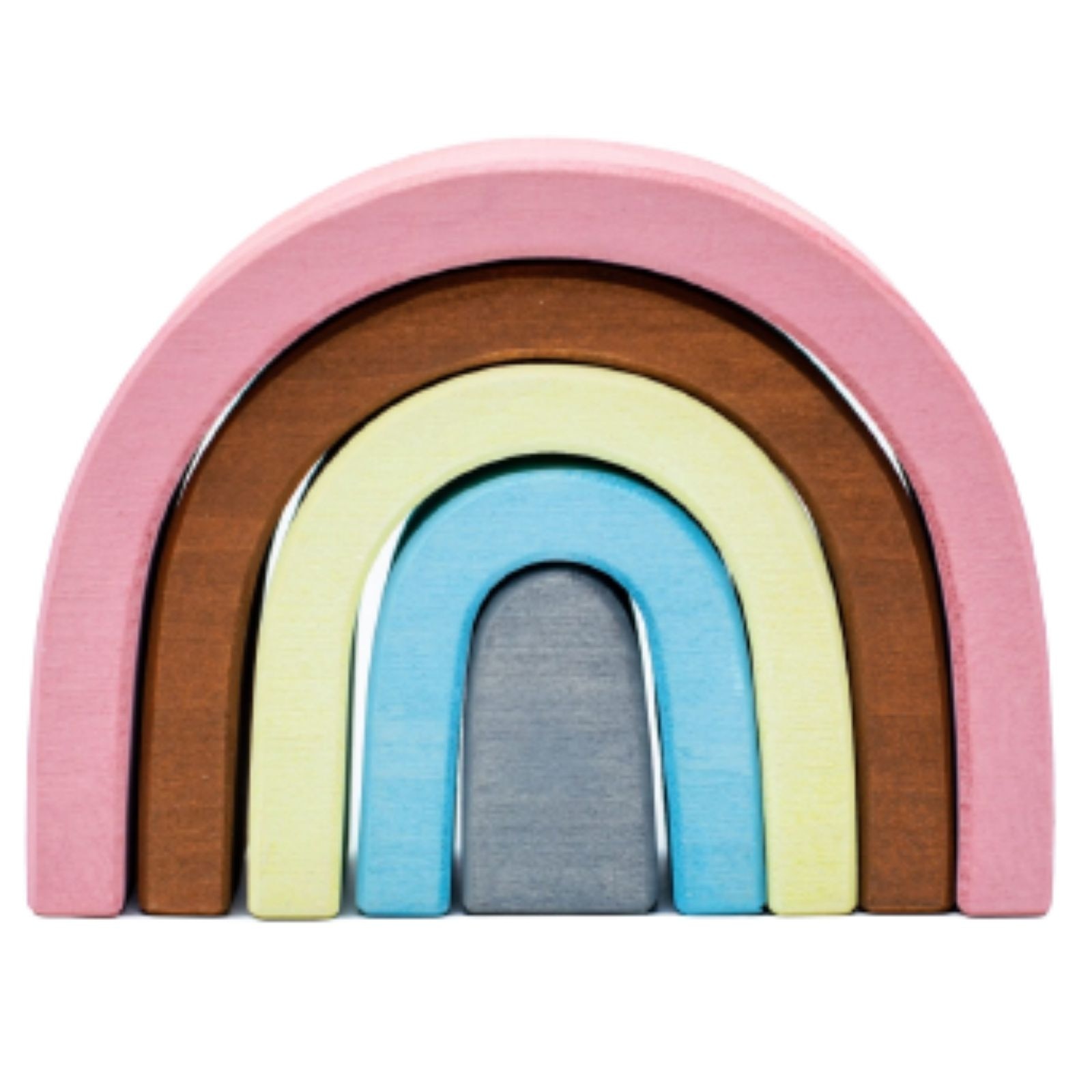 Set Handmade, Curcubeu din lemn, Arcada Mica, Roz - eMAG.ro