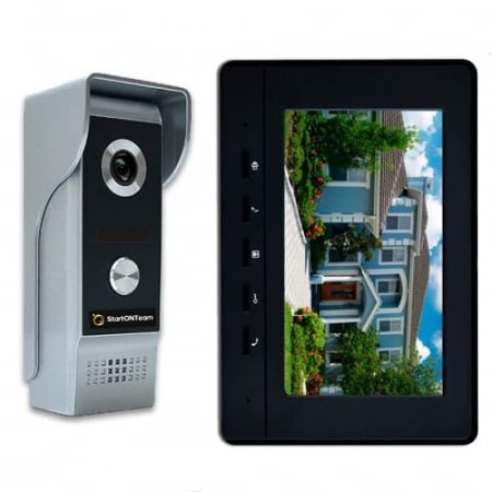 Kit Interfon Video Smart de Exterior cu Inregistrare, Monitor LCD 7 ...