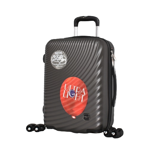 Set valize, Perfect line, ABS, 58/24/40 cm, Roti detasabile, Gri inchis ...