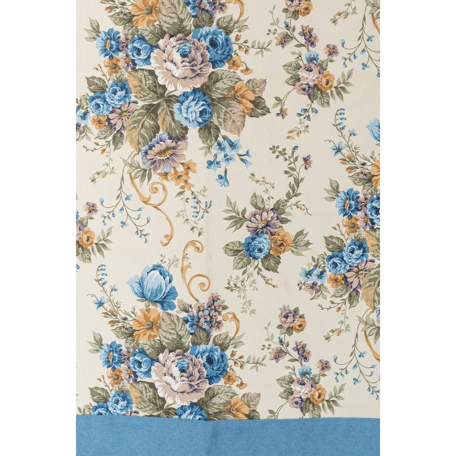 Fata de masa Botanico Azul, model floral, multicolor, 130x130 cm - eMAG.ro