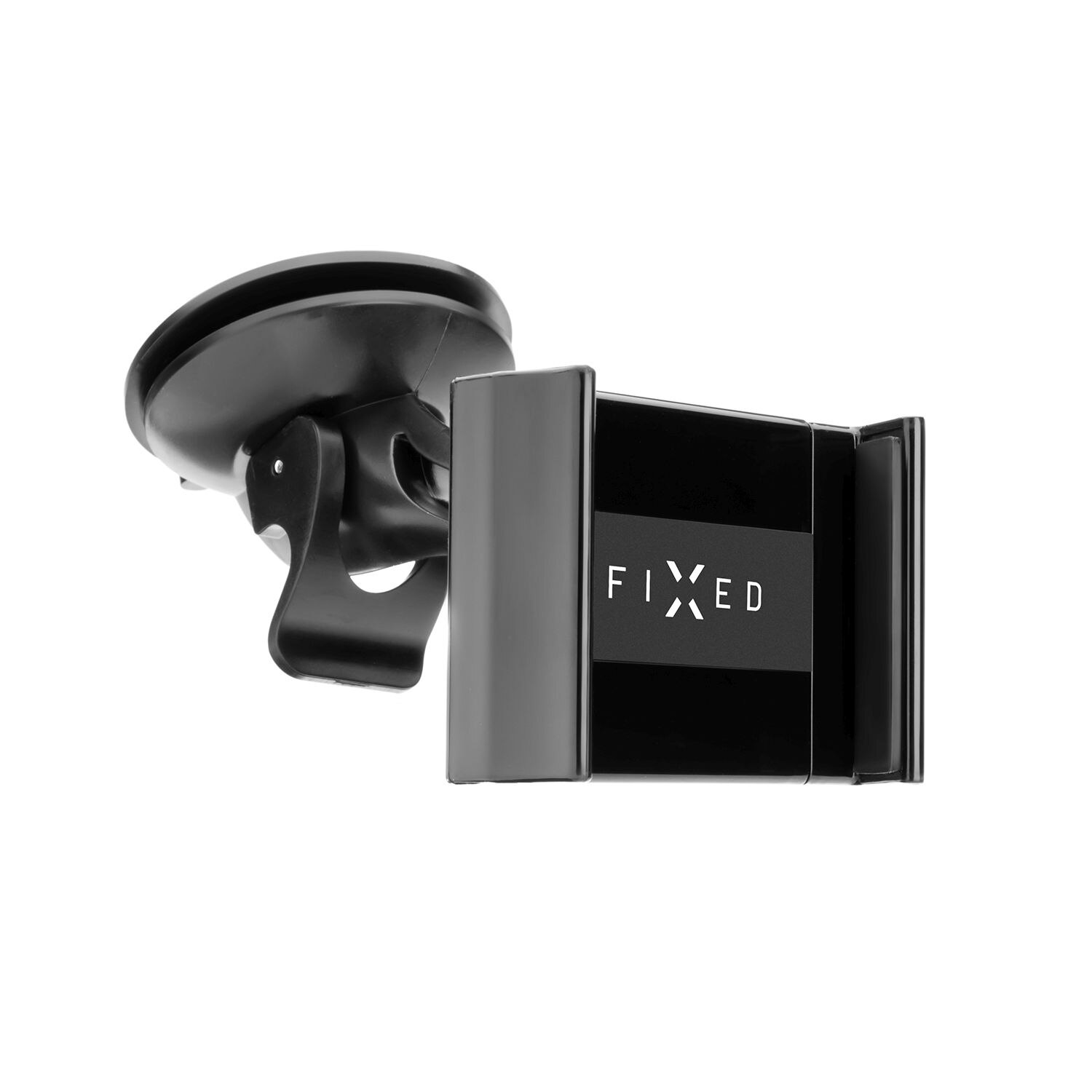Универсален държач FIXED FIX3, За смартфони с ширина 6-9 см, Със самозалепваща се вендуза, Черен ...