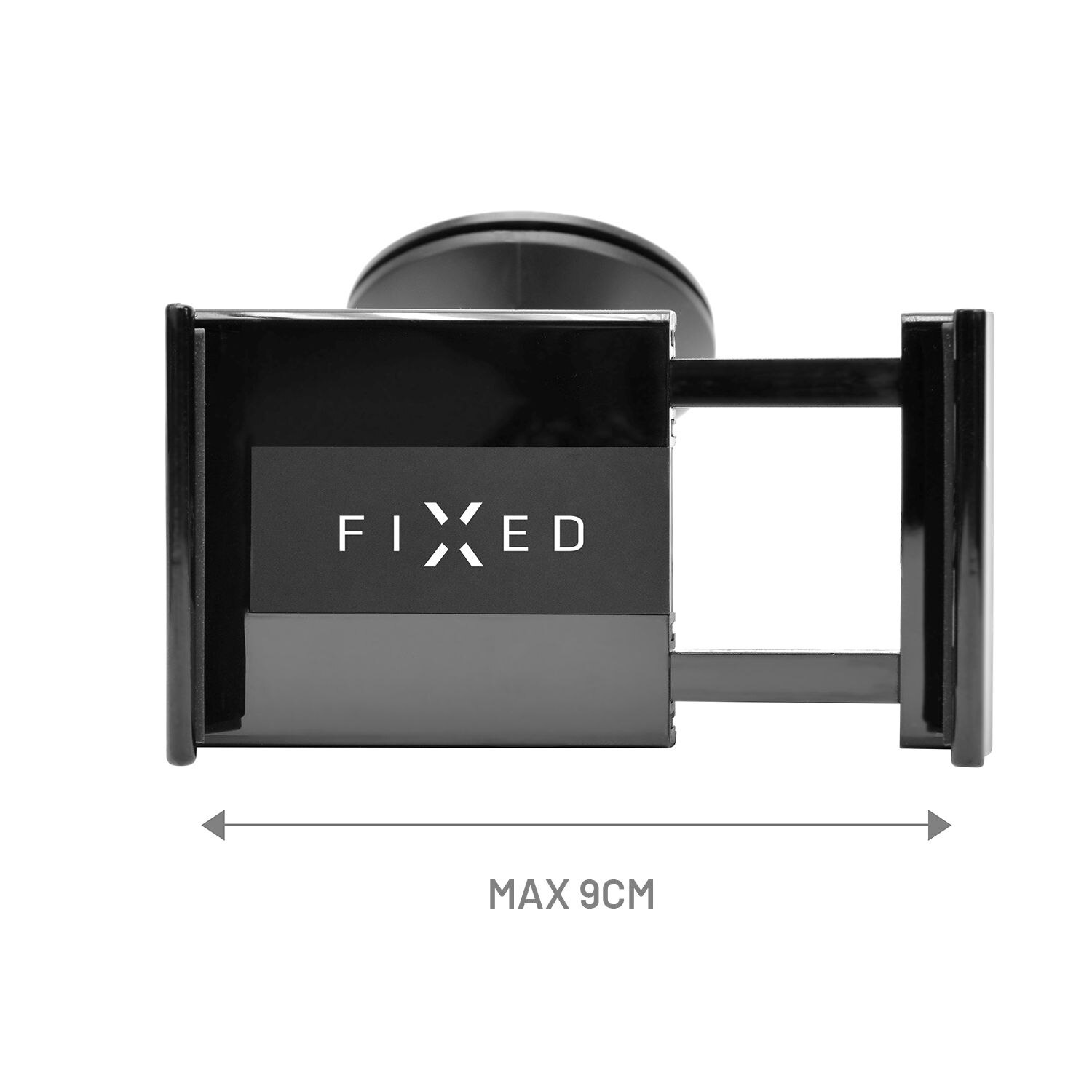 Универсален държач FIXED FIX3, За смартфони с ширина 6-9 см, Със самозалепваща се вендуза, Черен ...