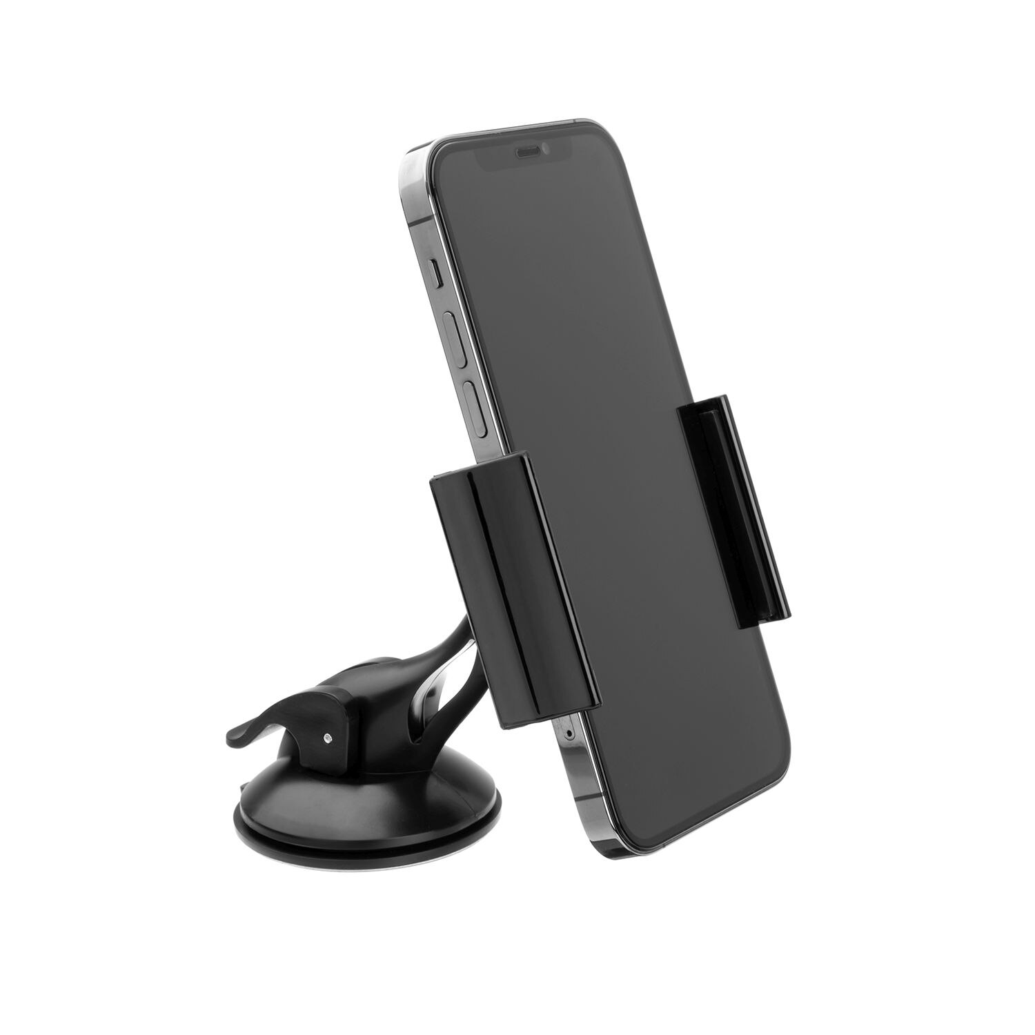 Универсален държач FIXED FIX3, За смартфони с ширина 6-9 см, Със самозалепваща се вендуза, Черен ...