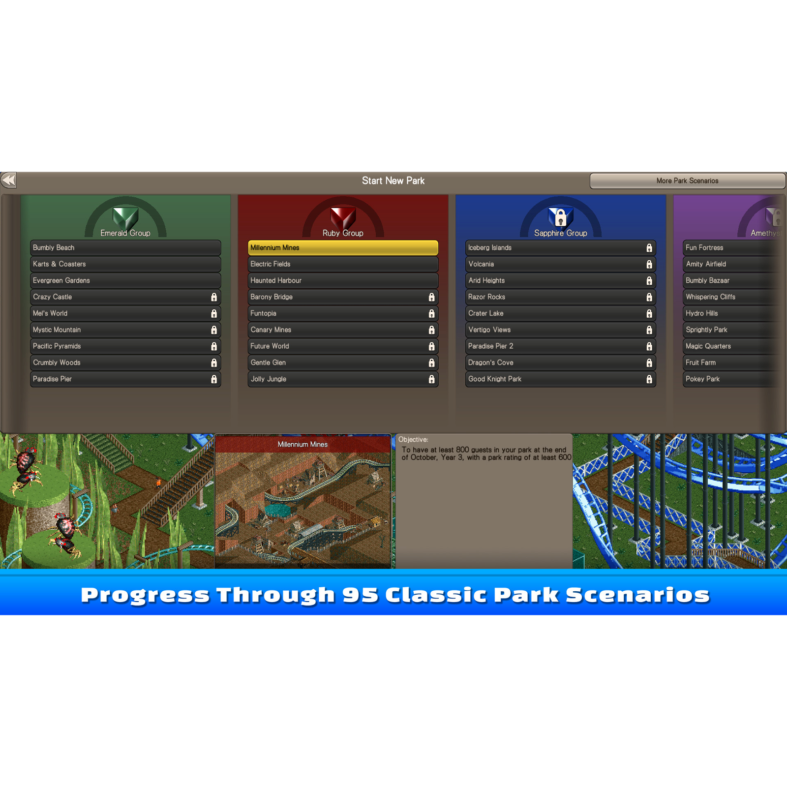 Игра RollerCoaster Tycoon Classic за PC Steam, Електронна доставка ...