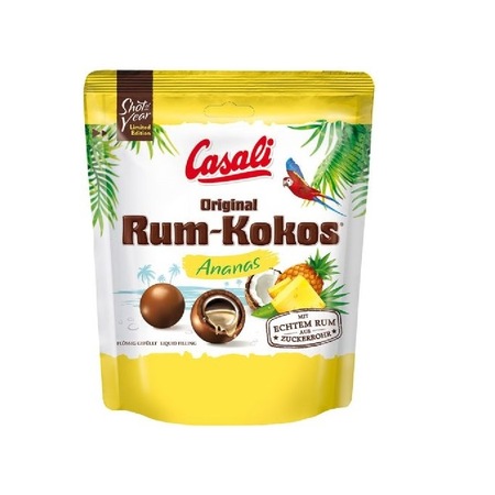Drajeuri rom-cocos-ananas cu umplutura lichida, Casali, 175g - eMAG.ro