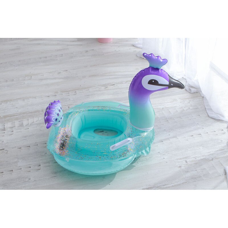 Colac de inot copii model Paun, 75 cm, multicolor - eMAG.ro