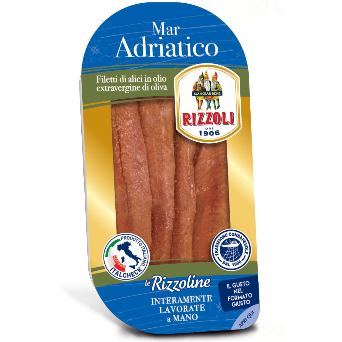 File ansoa in ulei de masline extravirgin, Rizzoli, 40g - eMAG.ro