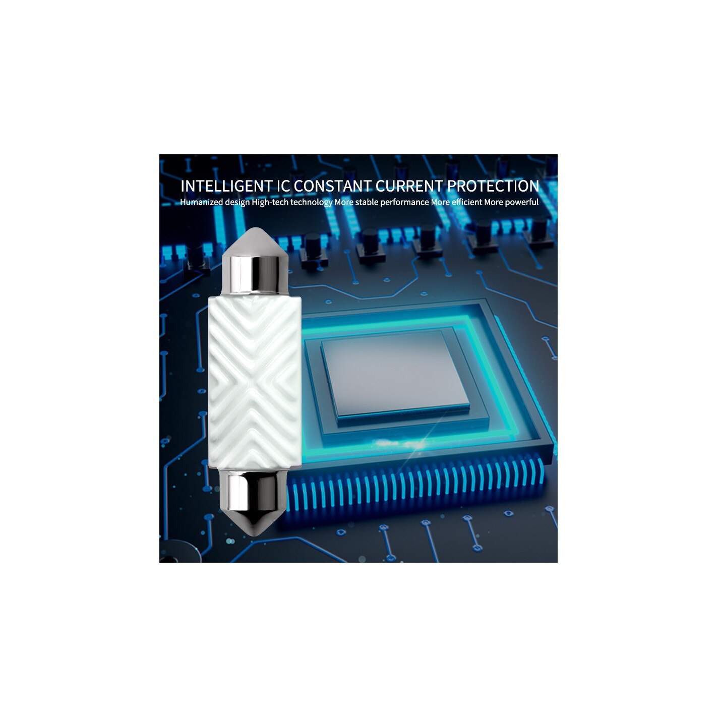 Комплект 2 led крушки Xentech Light Cst 125 C5W ceramic canbus 31mm ...