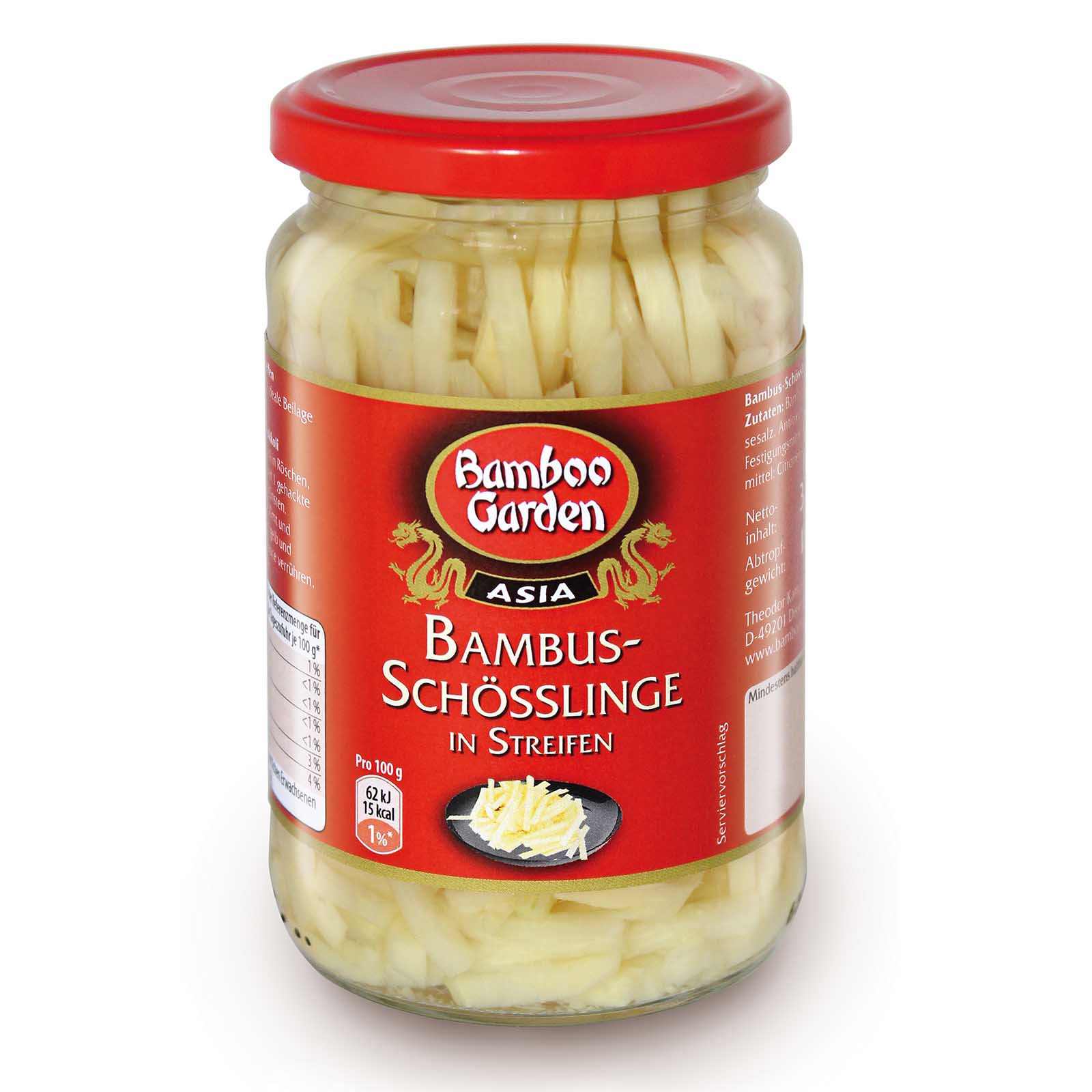 Muguri de bambus fasii, 330 g, Bambo Garden - eMAG.ro