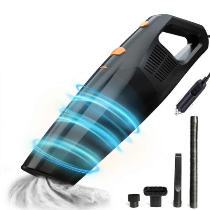 Aspirator auto, HD C1398-1, 12V, 10A, 120w, cablu de 3 m, Negru - eMAG.ro