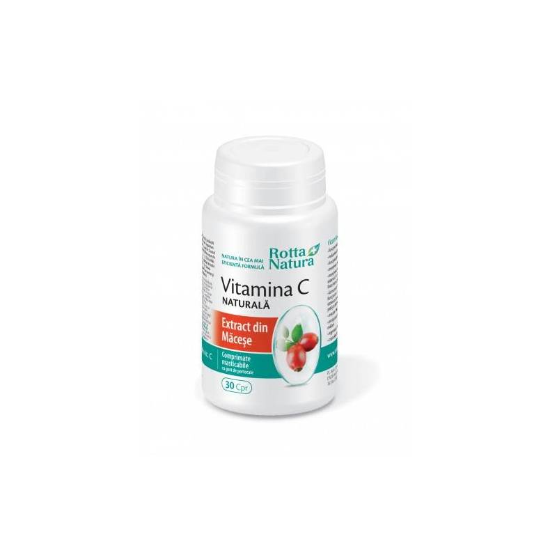 Vitamina C naturala - extract de macese 30cps - Rotta Natura - eMAG.ro