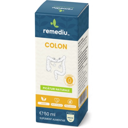 Picaturi naturale pentru colon 50ml REMEDIU - eMAG.ro