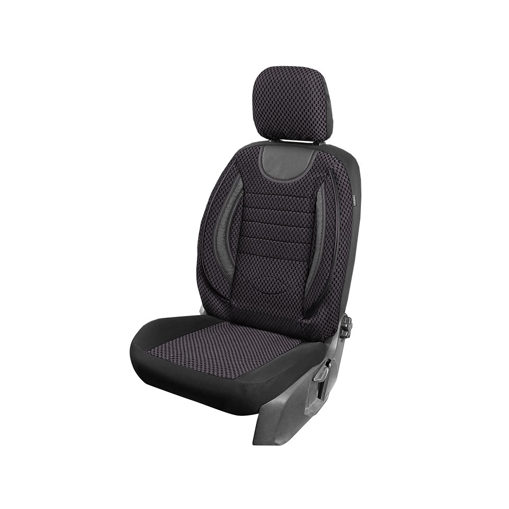 Set huse scaune auto, Editia City, Material Textil si Insertii Piele ...