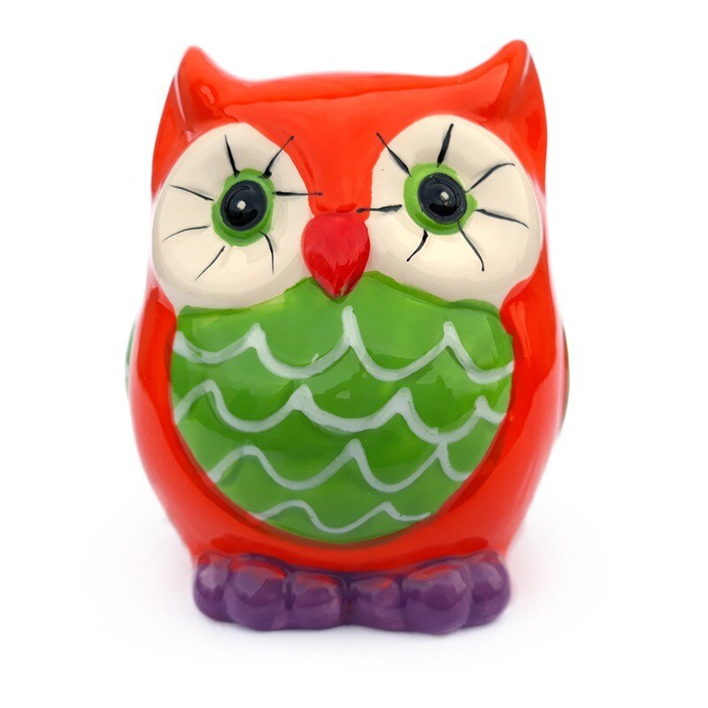 Pusculita din ceramica in forma de bufnita, M1, 10x12 cm - eMAG.ro