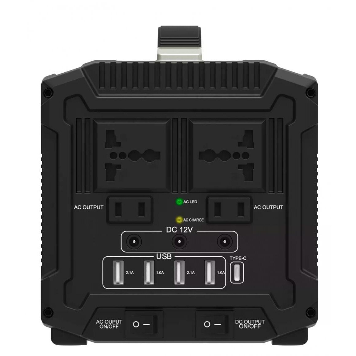 Acumulator Portabil Compatibil Cu Panou Solar Putere 500W Capacitatea Acumulator Portabil Compatibil Cu Panou Solar Putere 500W Capacitatea