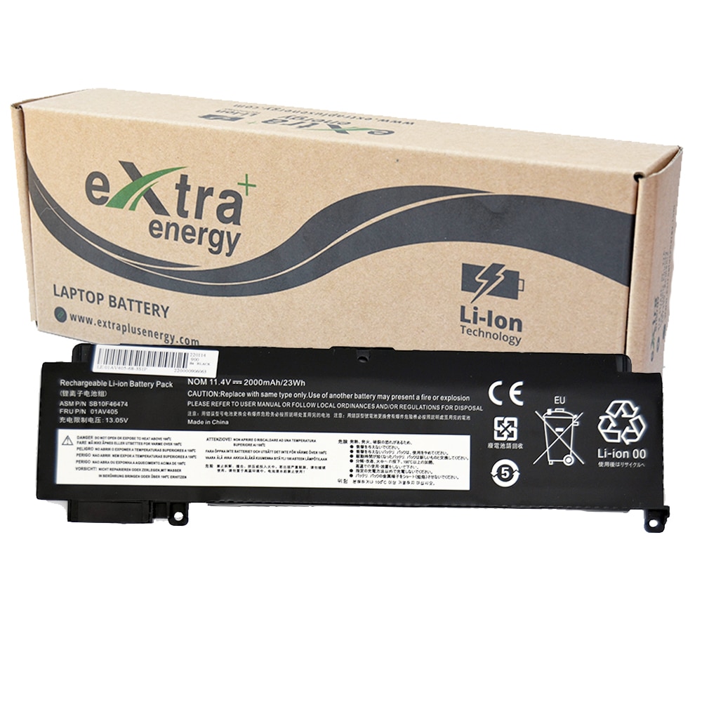 Премиум Li-Ion батерия за лаптоп Lenovo ThinkPad T460s T470s 01AV405 ...