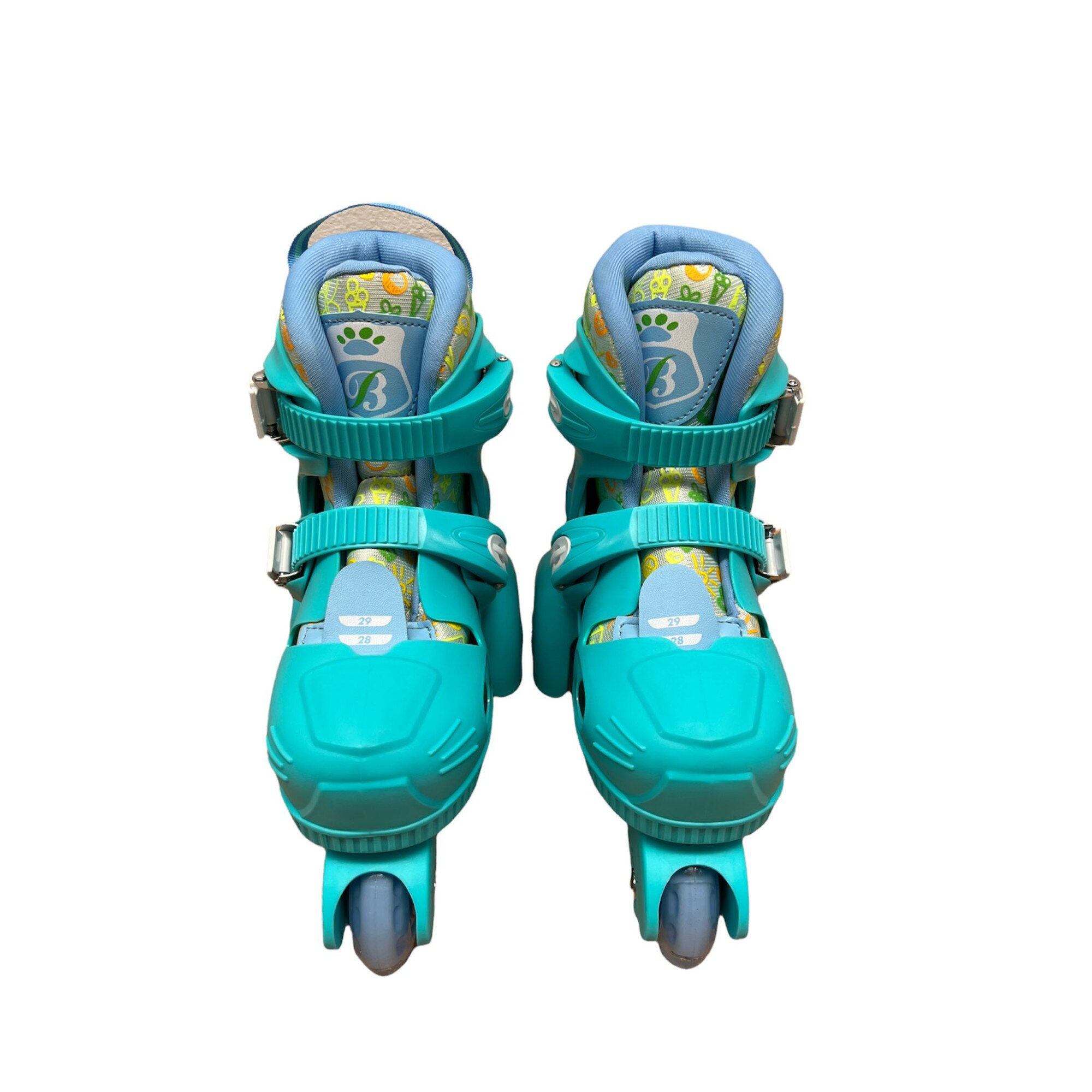 Set role ActionB-marimea S(30-33) reglabile, cu patru roti, casca si ...