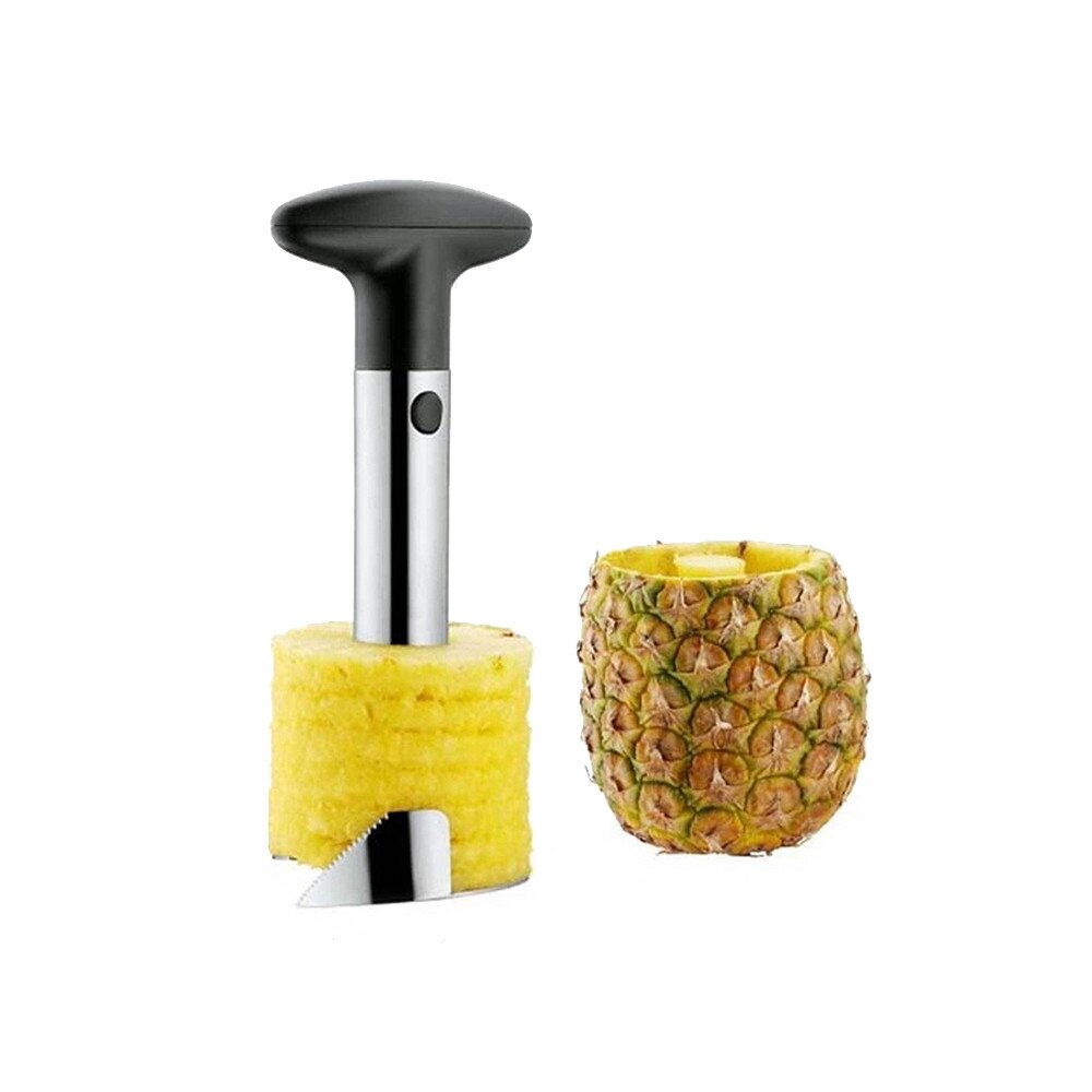 Cutit pentru feliat si decojit ananas WTO®, otel inoxidabil, usor de ...