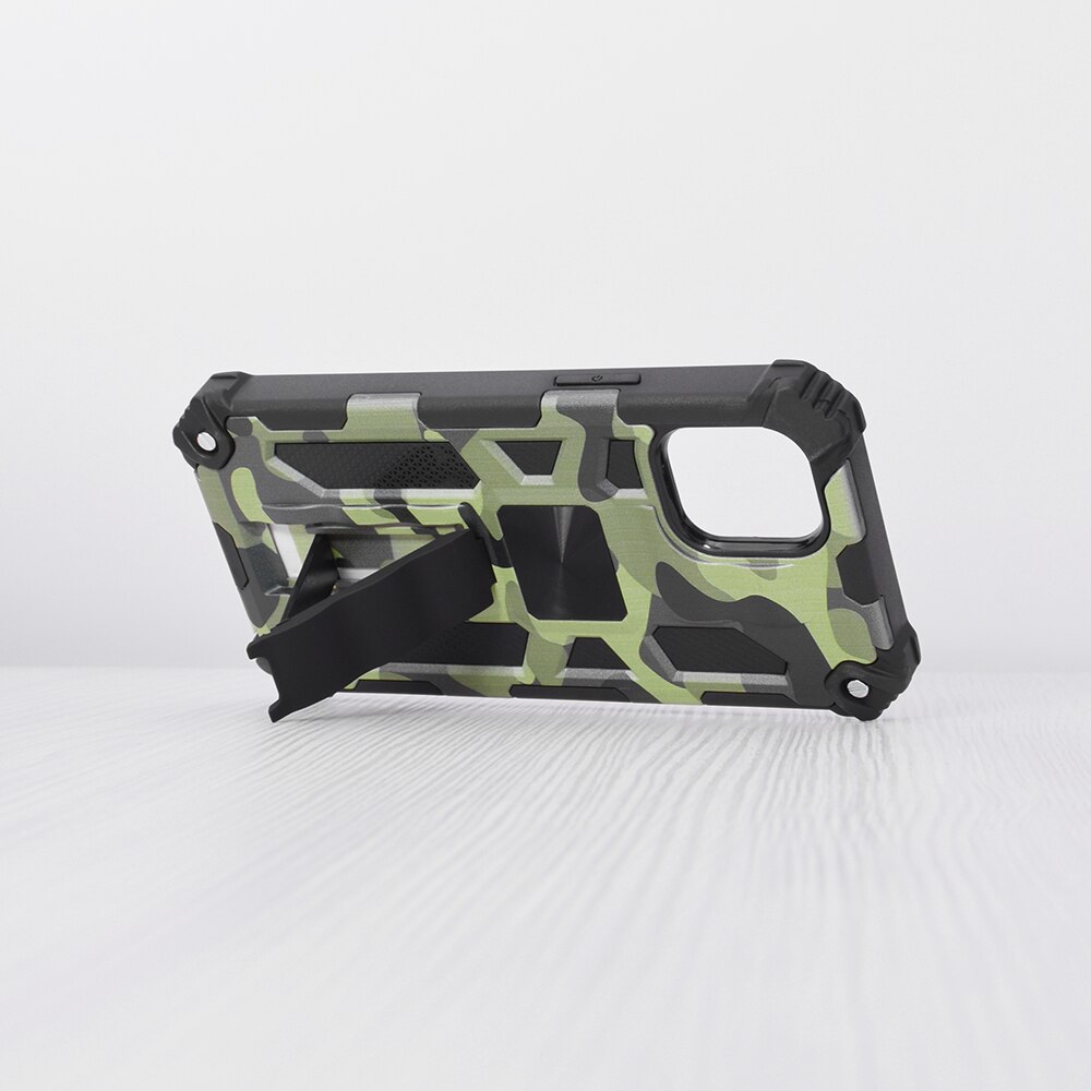 Кейс за iPhone 12 mini, Полиуретан, Camo Lime - eMAG.bg