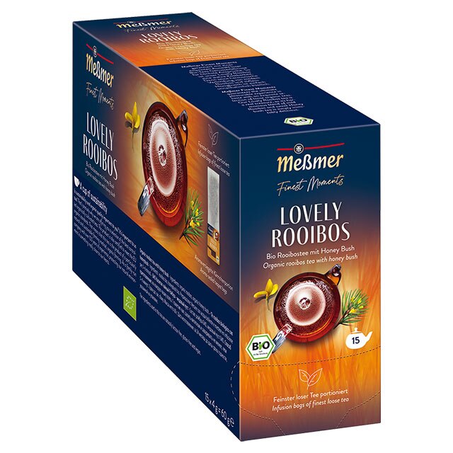 Ceai rosu organic, aromat cu miere, Lovely Rooibos, Messmer Finest ...