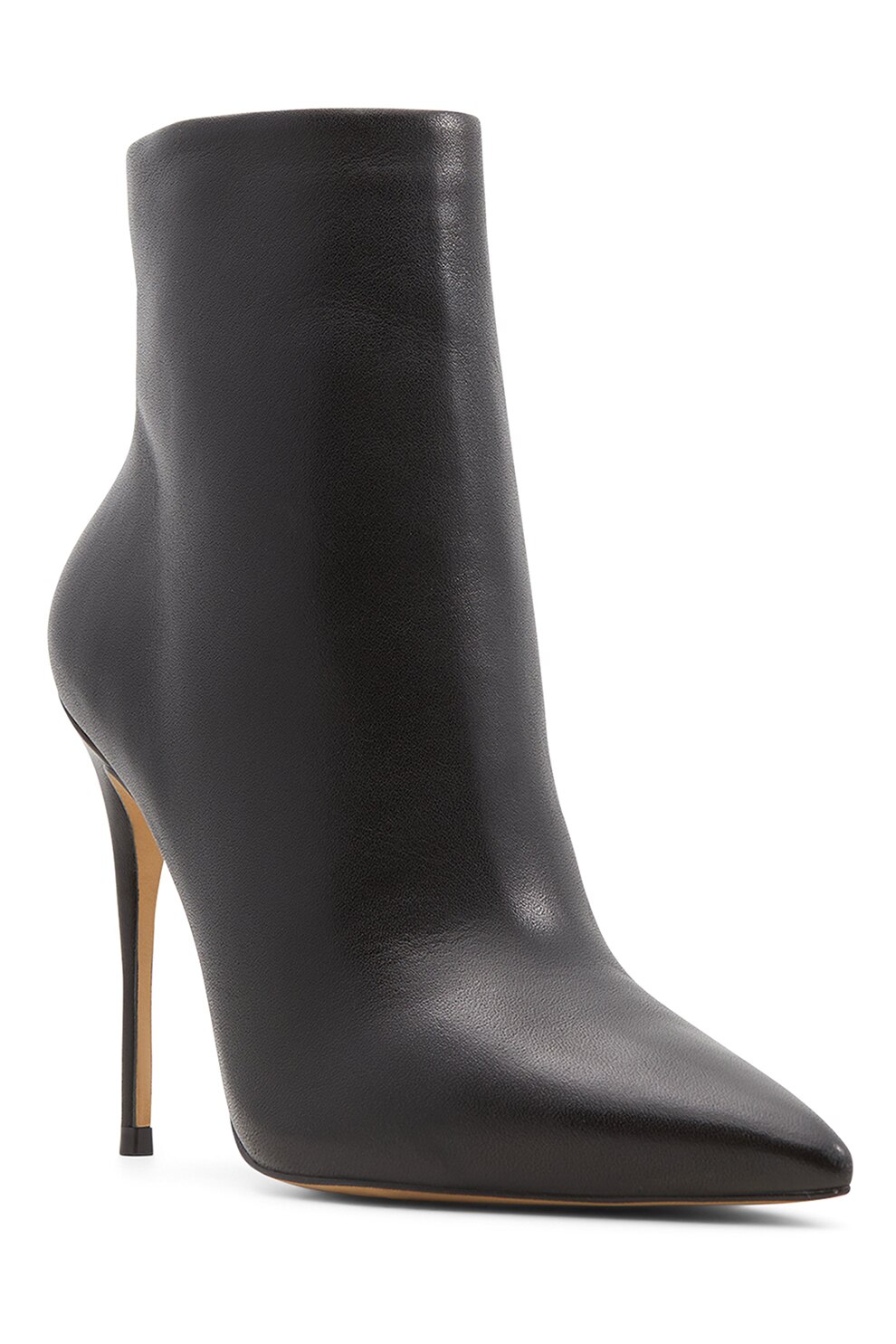 Aldo, Botine de piele cu toc cui Sheary, Negru, 6.5 - eMAG.ro