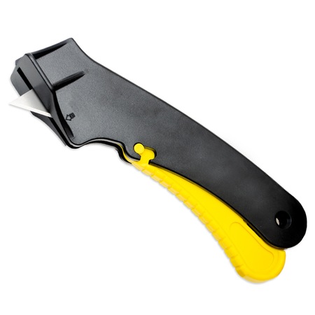 Cutter Retractabil Pentru Hartie, Culoare - Negru / Galben, Lama Metal ...