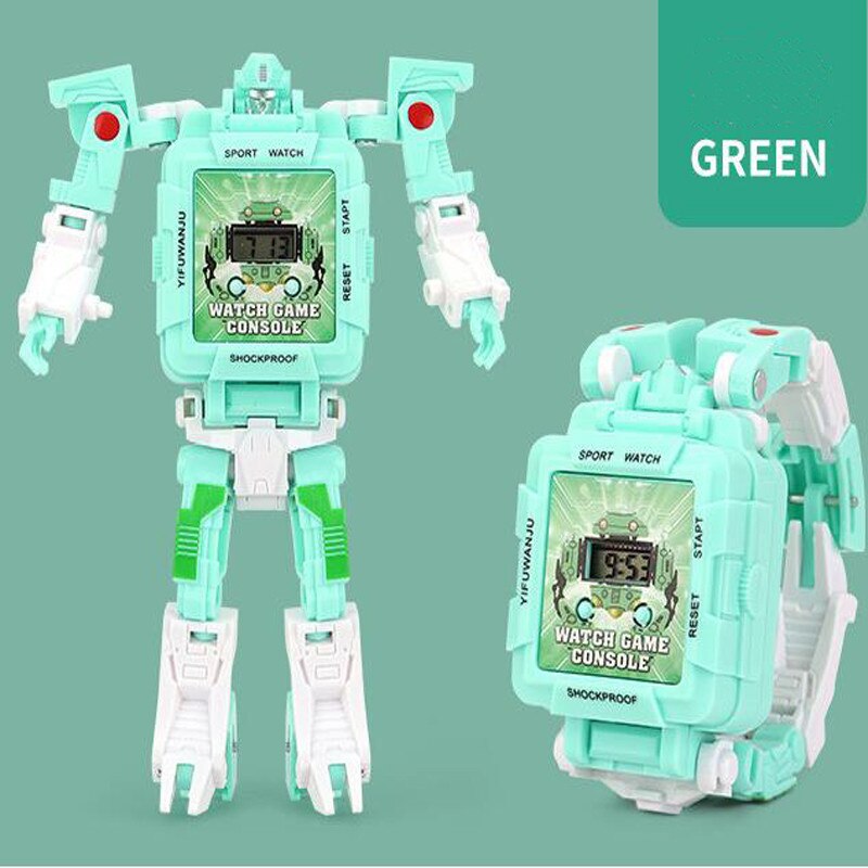 Ceas robot transformabil 3 in 1, pentru jucarie copii, de gaming ...