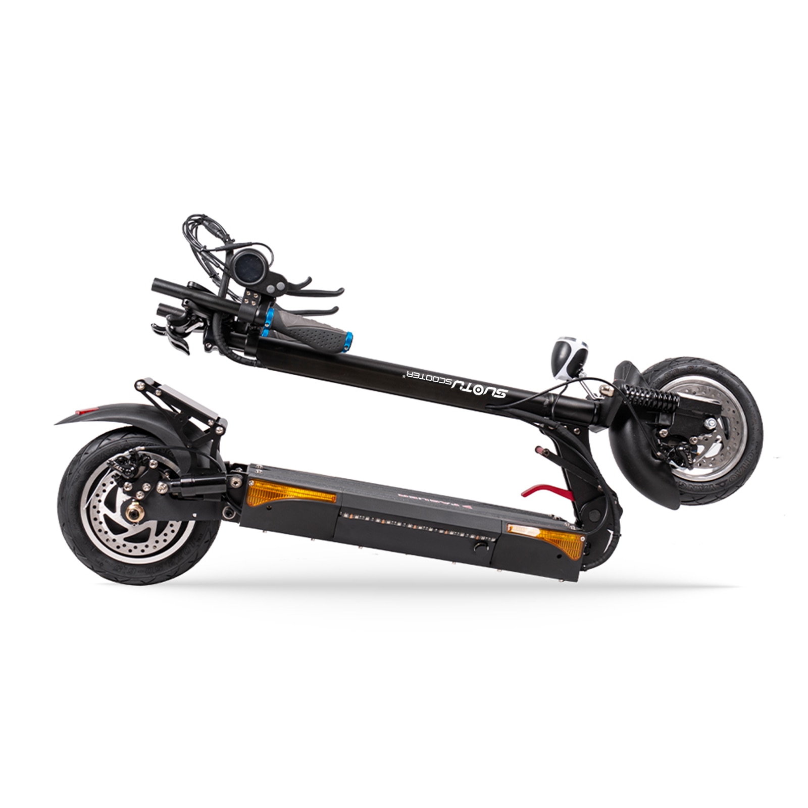 Trotineta electrica R8, SUOTU, 500W, 45km/h, 10Ah, 10'', Negru - eMAG.ro