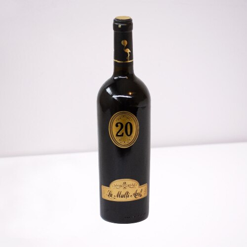Vin personalizat, Poem Design, La multi ani - 20, 0,75 L - eMAG.ro
