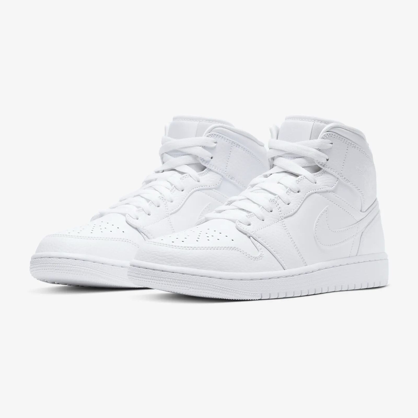 Ghete Nike AIR JORDAN 1 MID 554724130 Barbati, Alb, 40 - eMAG.ro