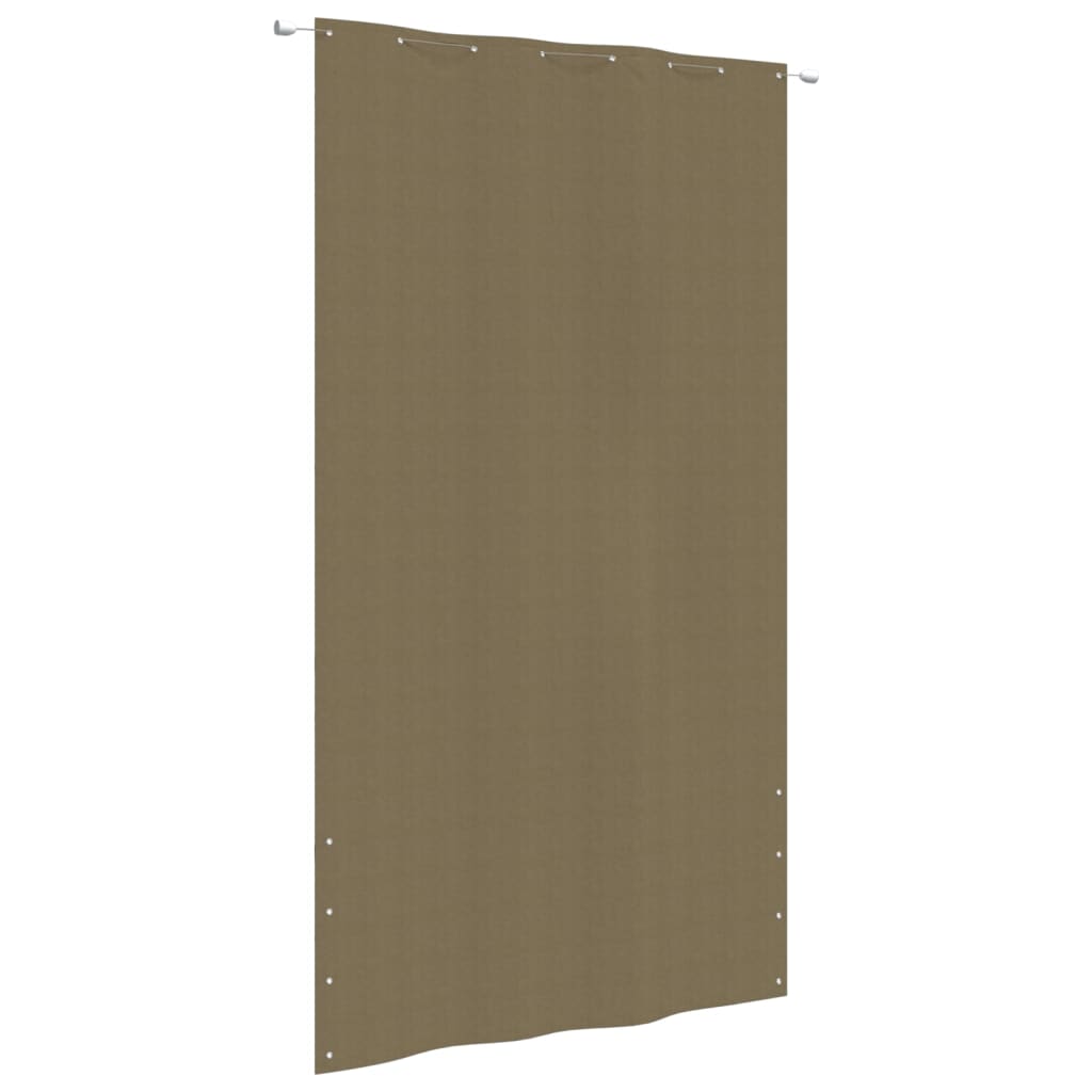 Paravan de balcon, gri taupe, 160x240 cm, tesatura oxford, Rezistenta ...