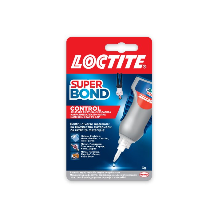 Adeziv instant, LOCTITE SUPER BOND CONTROL, 3g - eMAG.ro