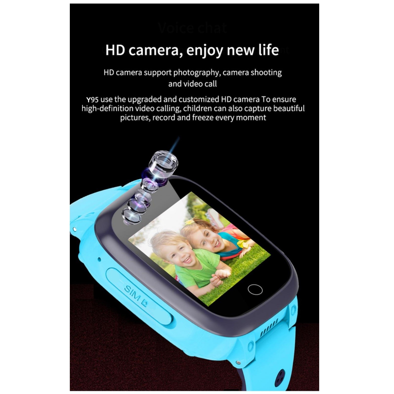 Детски Смарт часовник STELS C1, 4G, Сим карта и камера, GPS+LBS ...